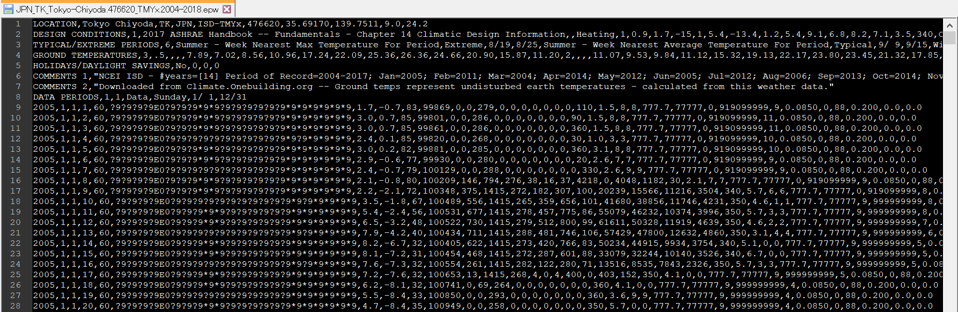 EPWファイル（気象データ）の便利な確認方法＋α | Walk Thru
